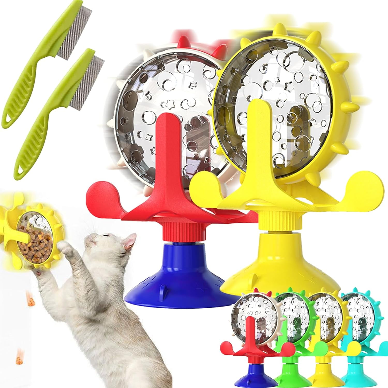 Lallypet Food Spinning Windmill 2025 Upgraded, 360° Rotating Lally Pet ...