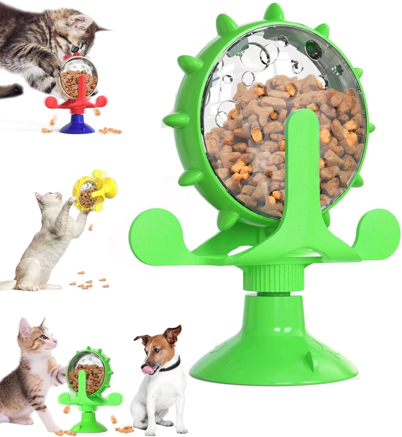 Lallypet,Lallypet Food Spinning Windmill,360° Rotating Lally Pet Treat ...