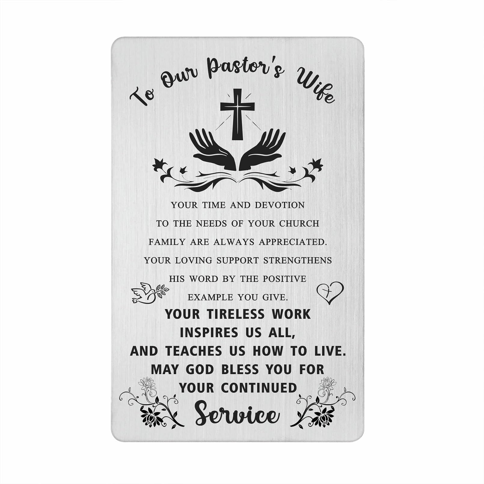 Laluminter Pastors Wife Appreciation Ts For Women Thank You Card