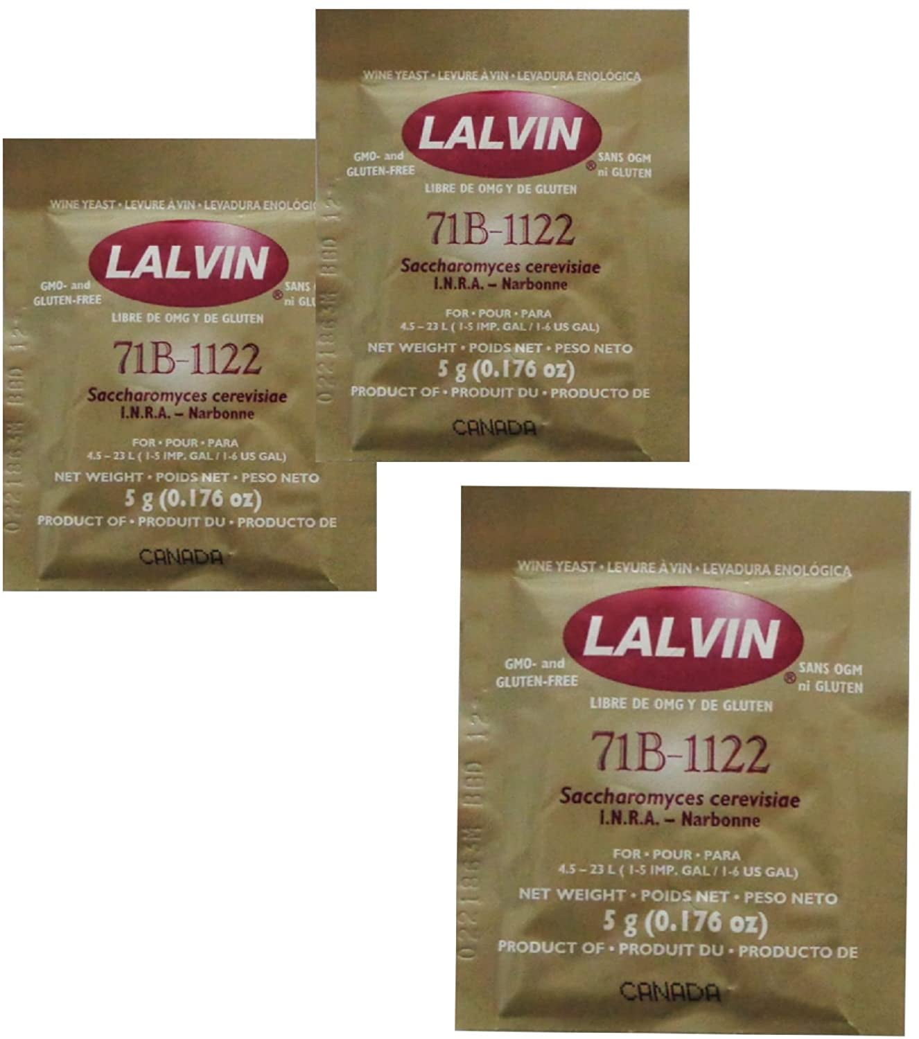 Lalvin 71B Wine Yeast - 5g Package - 3 Pack - Walmart.com