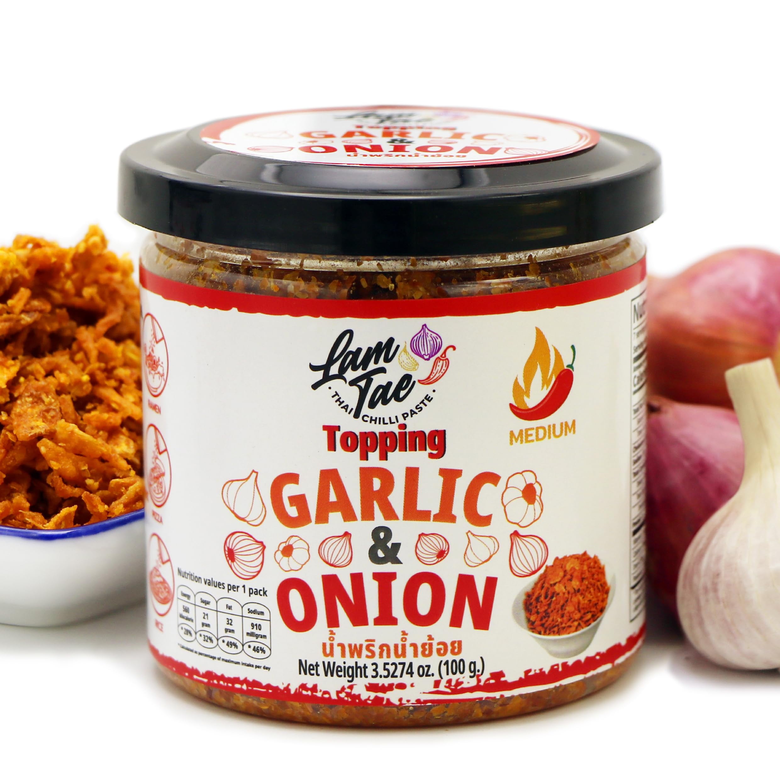 Lam Tae Medium Spice SBF3 Crispy Onions & Garlic Chili Flakes - Enjoy ...