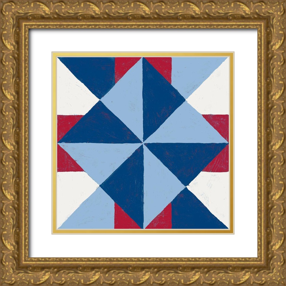 Lam, Vanna 15x15 Gold Ornate Wood Framed with Double Matting Museum Art ...