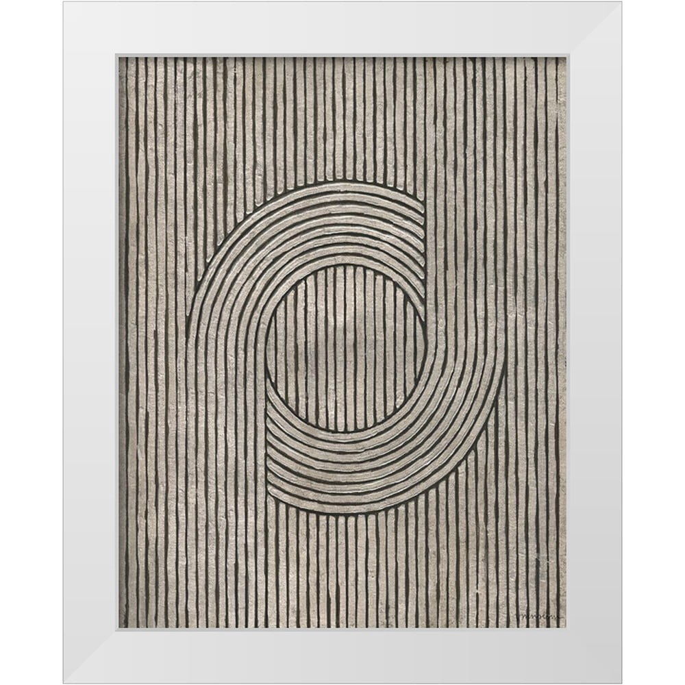 Lam, Vanna 15x18 White Modern Wood Framed Museum Art Print Titled - Cedar Grooves III - Walmart.com