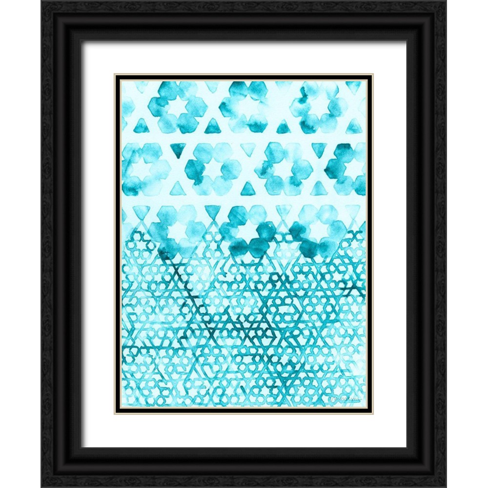 Lam, Vanna 19x24 Black Ornate Wood Framed with Double Matting Museum ...