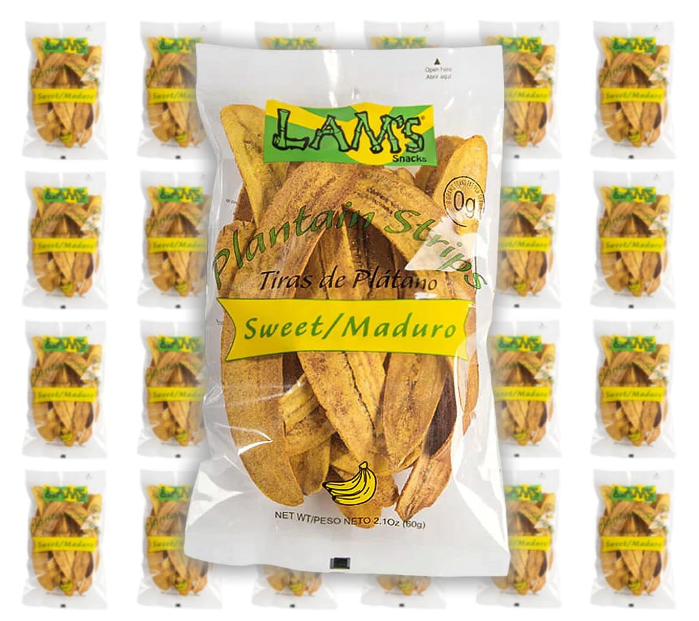 Lam's Plantain strips | Vegetable snacks | 2.1oz | 60g | Healthy snacks ...