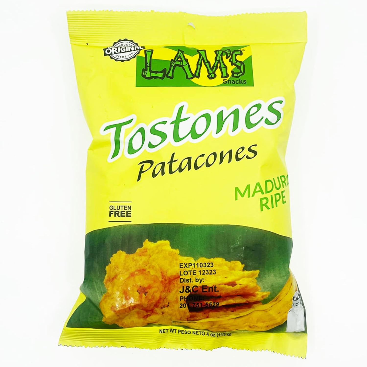 Lam's Tostones Maduro-Sweet, No Trans Fat, Gluten Free, 20 x 4 oz ...