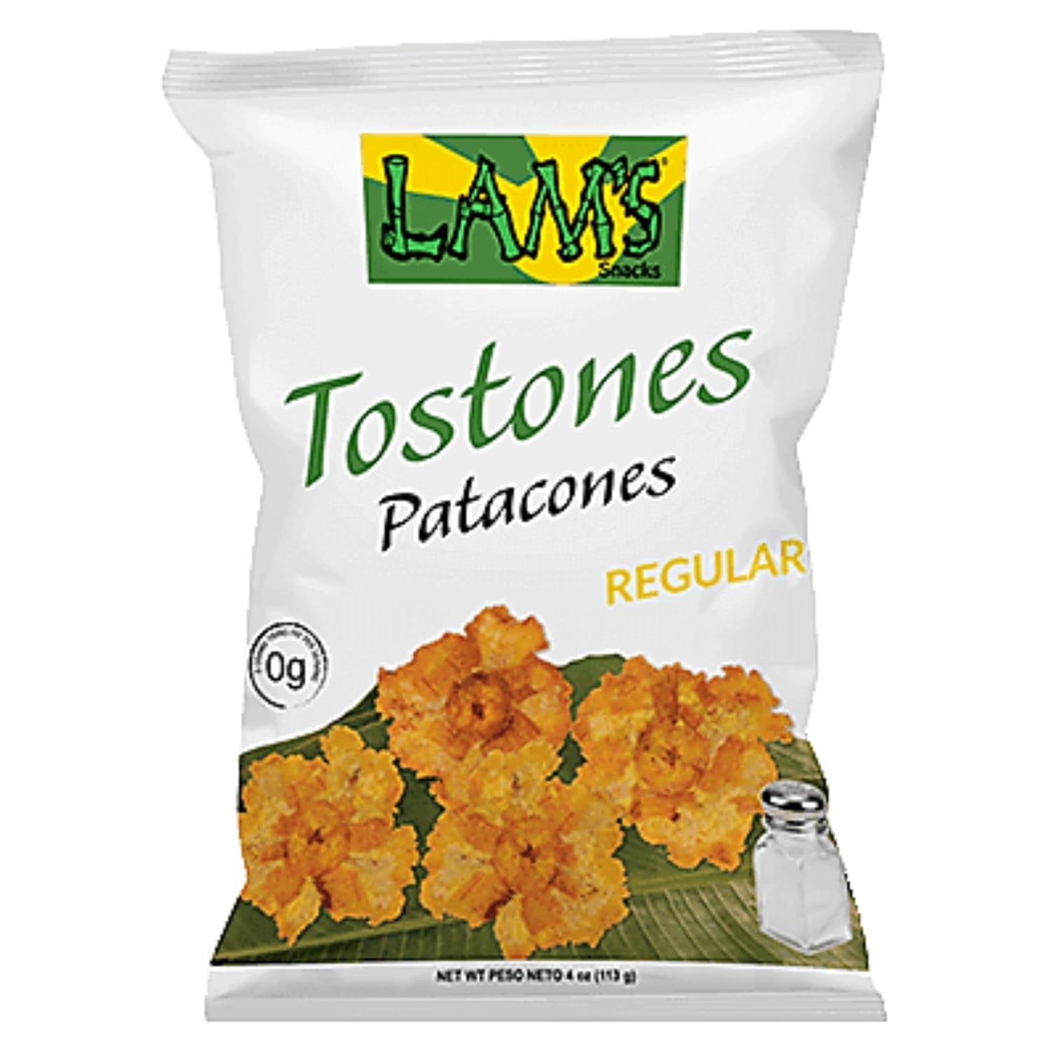 Lam's Tostones Salted, No Trans Fat, Gluten Free, 20 x 4 oz, Smashed ...