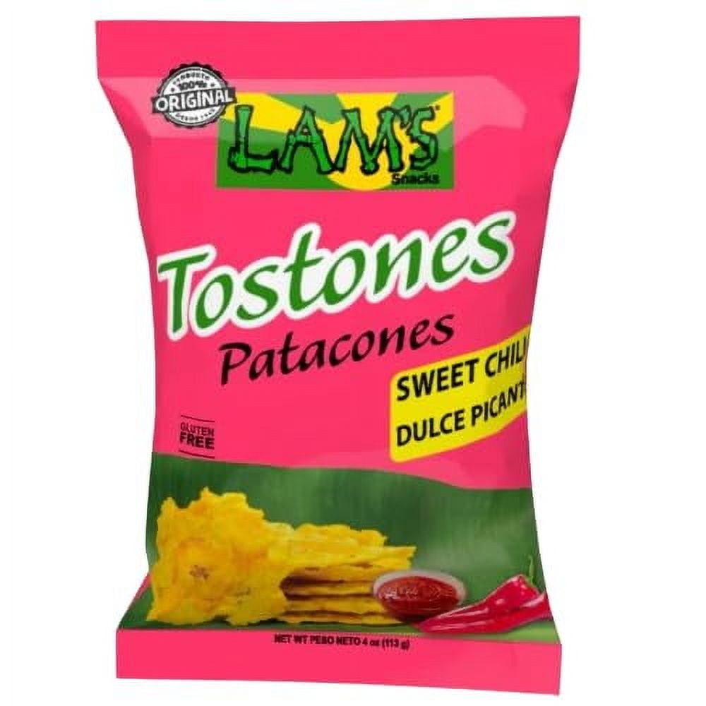 Lam's Tostones Sweet Chili, No Trans Fat, Gluten Free, 4 oz, Smashed ...