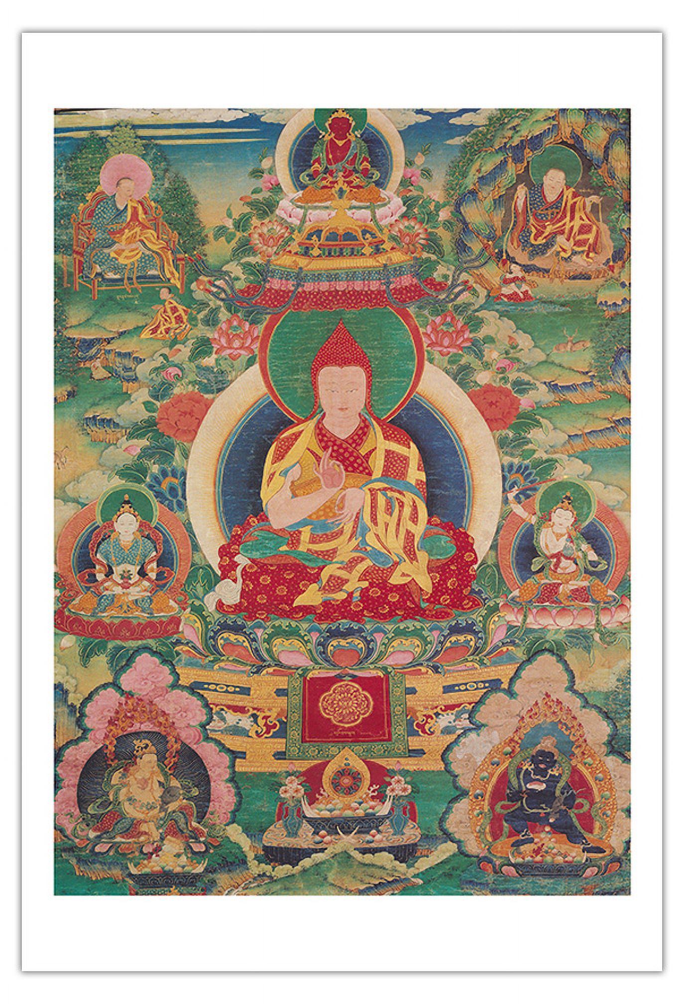 Lama (Teacher) Bodong Chogle Namgyal (1376-1451) - Vintage Tibetan ...