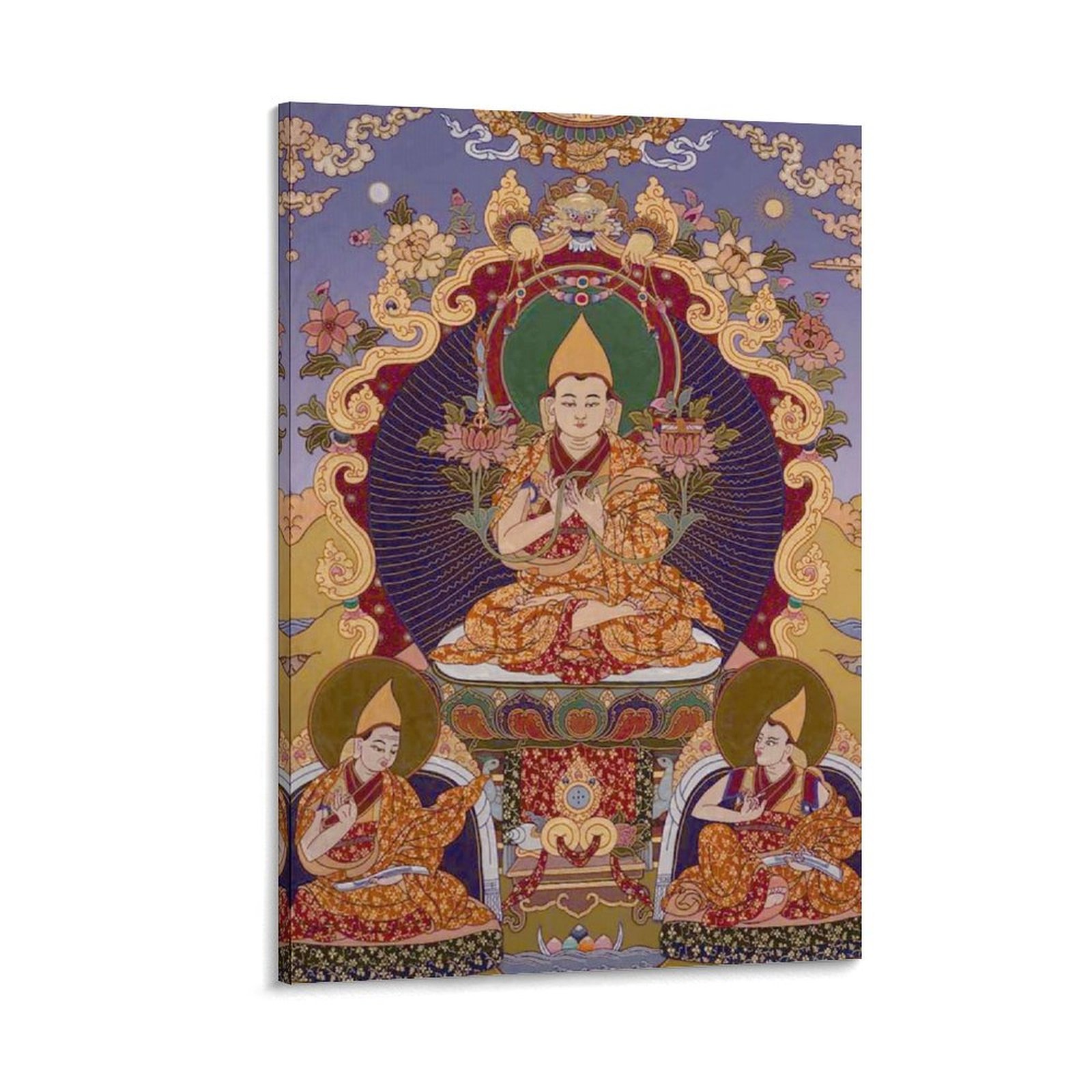 Lama Tibetan Thangka Painting Poster (3) Home Decor Poster Wall Art ...