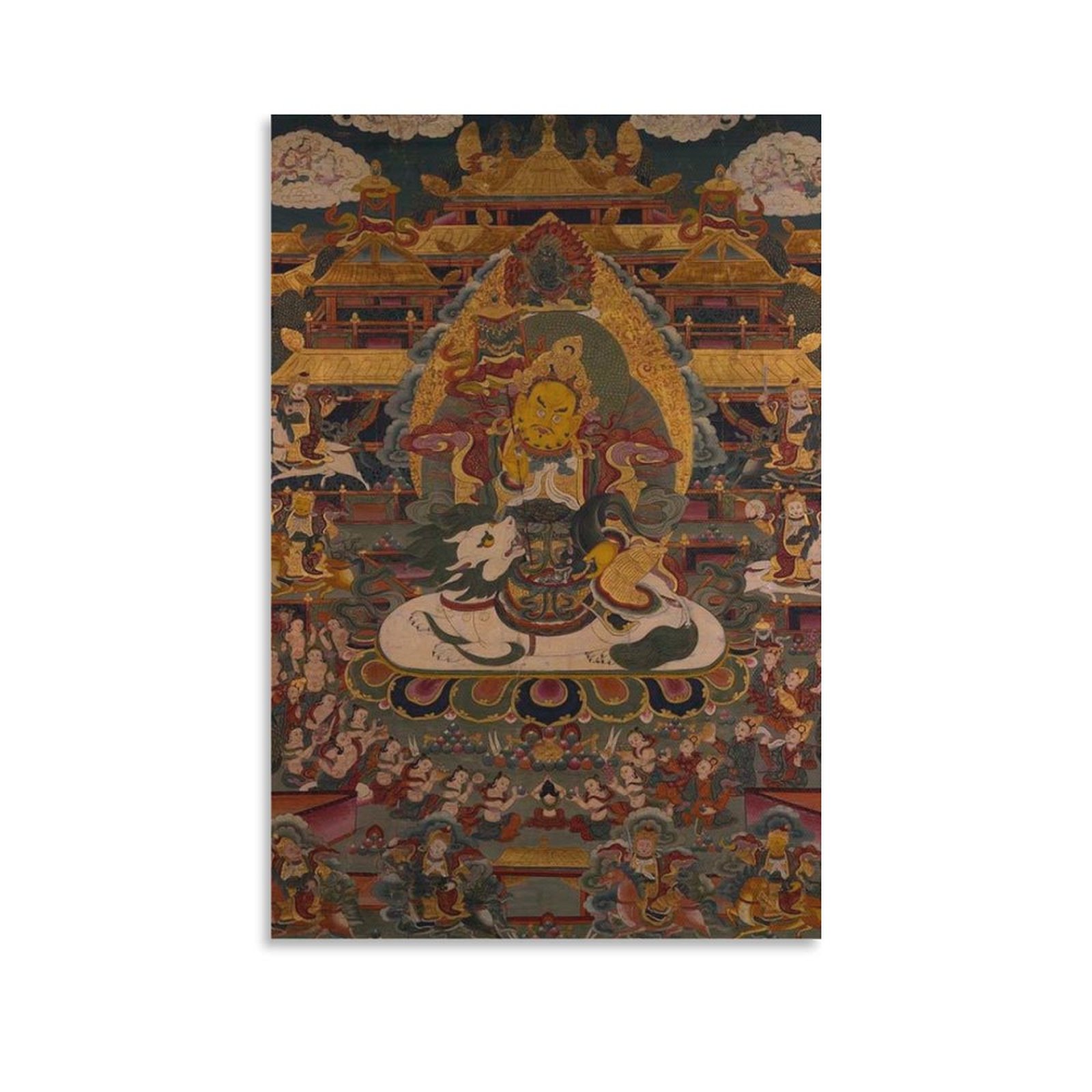 Lama Tibetan Thangka Painting Poster (5) Posters Art Print Wall Photo ...