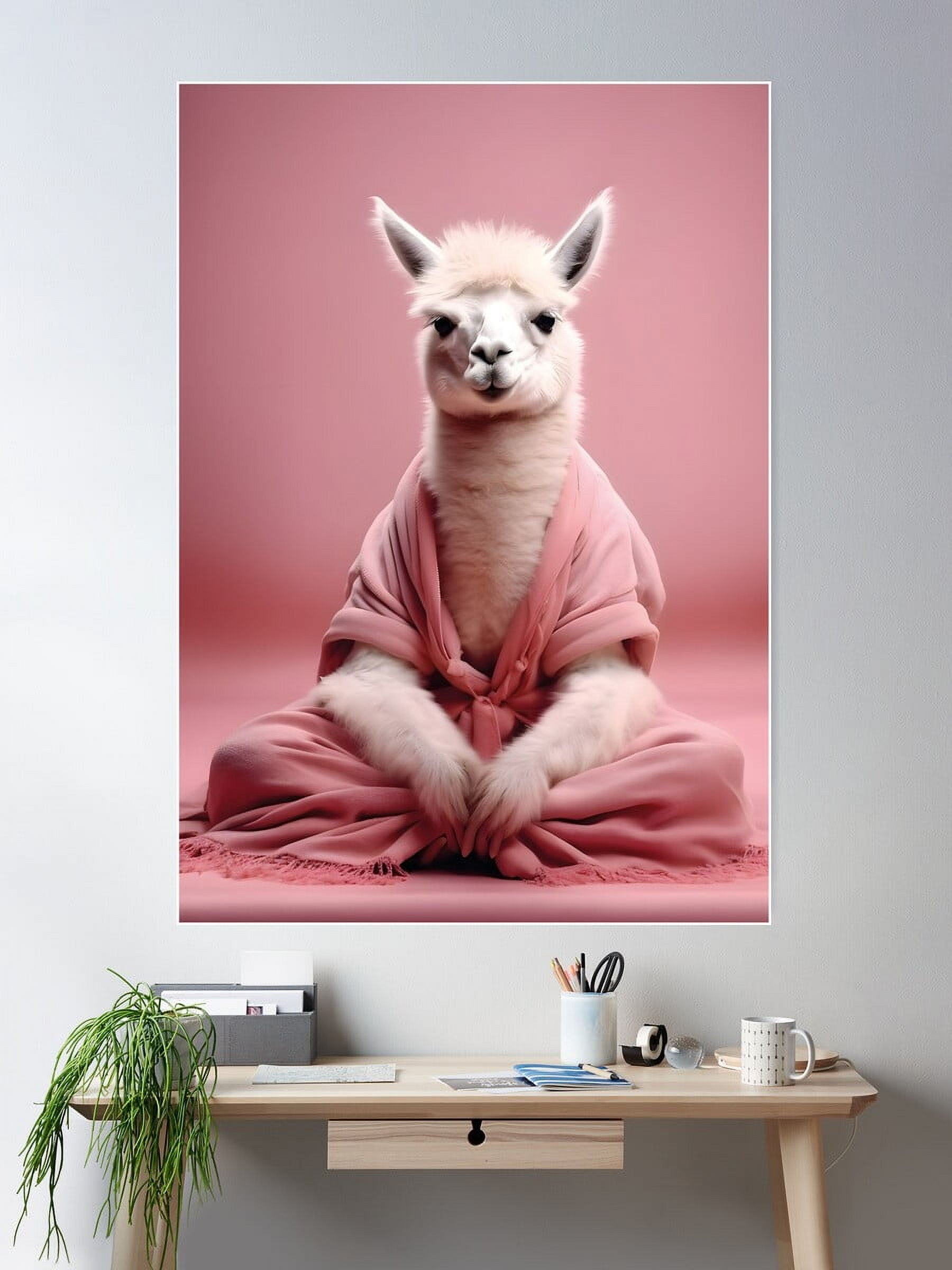 Lama Yoga Poster Or Wall Art Poster Wall Art, Modern Wall Decor For ...