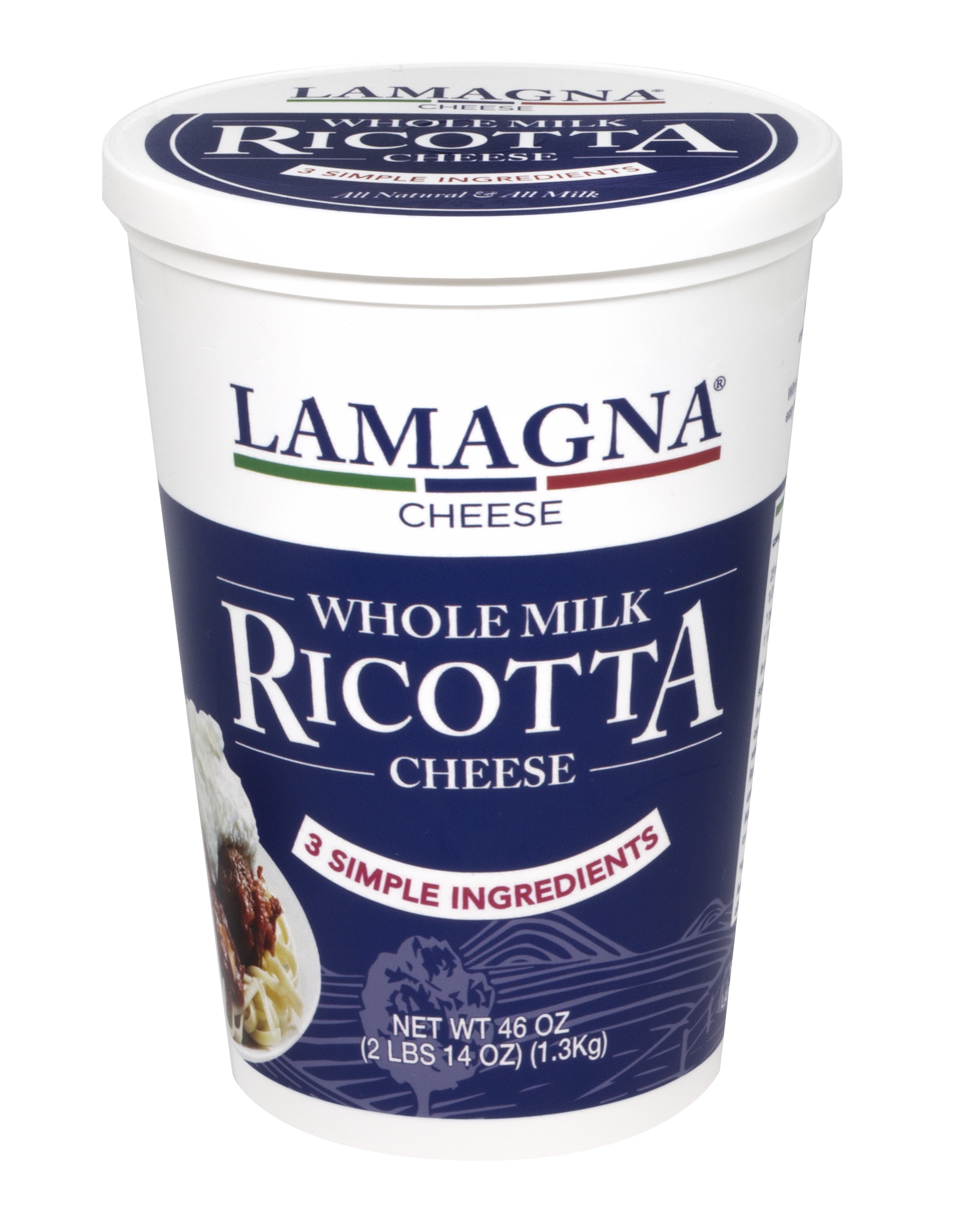 Lamagna Whole Milk Ricotta Cheese 46 oz. - Walmart.com