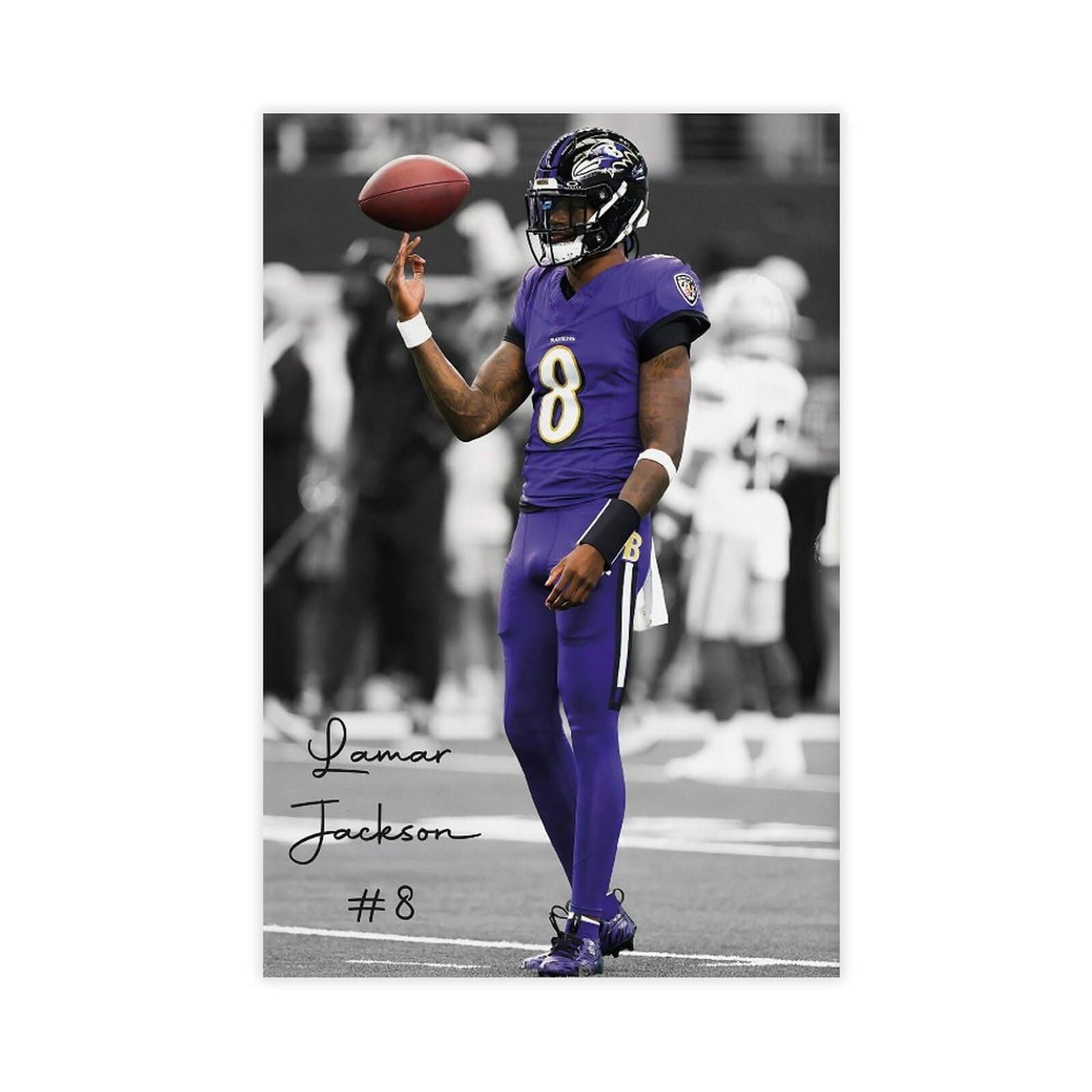 Lamar Jackson Canvas Poster Wall Art Decor Print Picture Paintings for ...