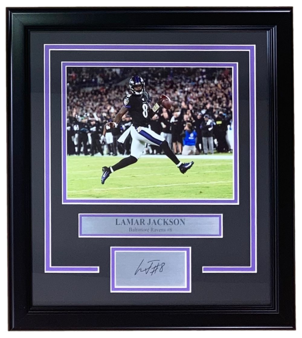 Lamar Jackson Framed 8x10 Baltimore Ravens Photo w/ Laser Engraved ...