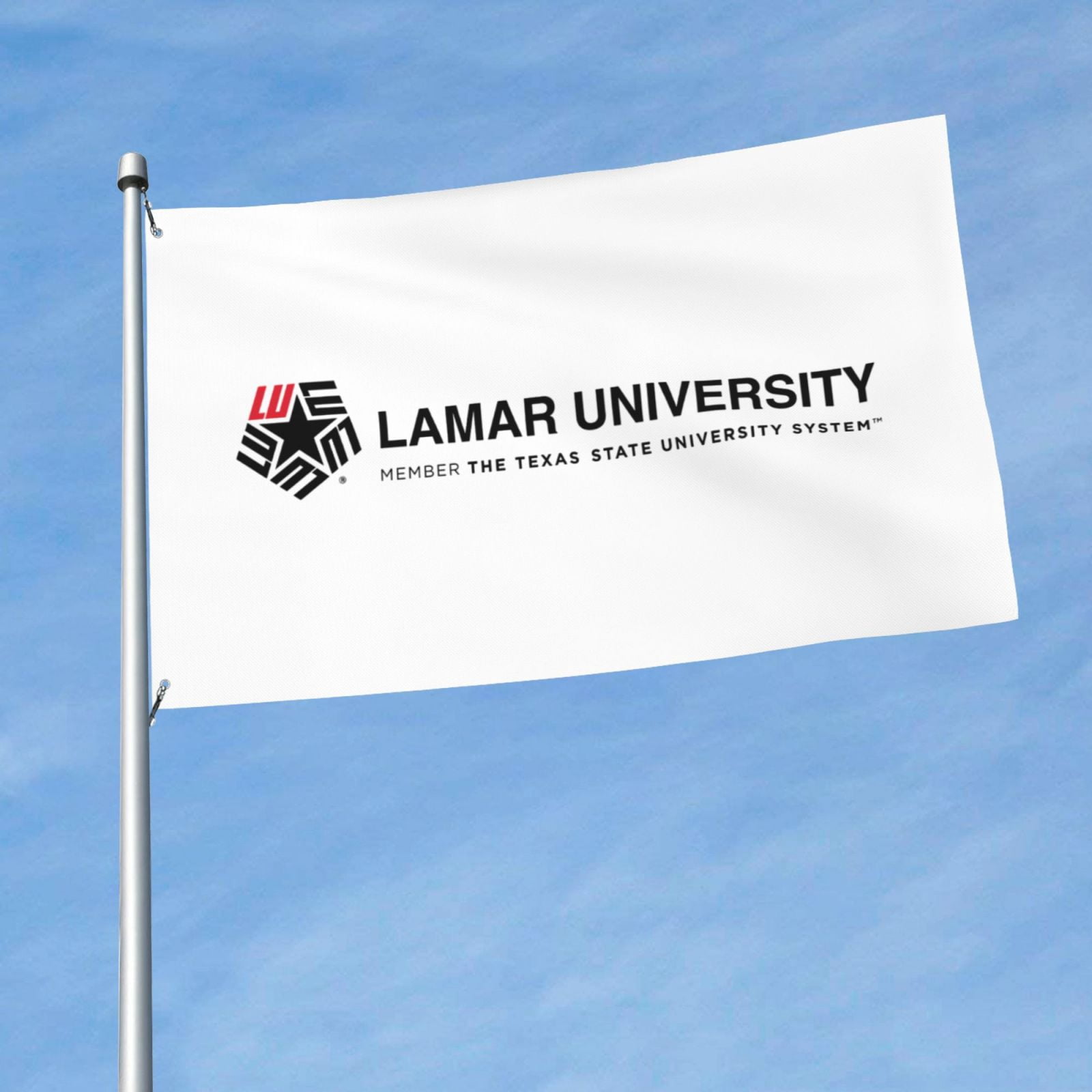 Lamar University Flag 3x5 Outdoor ,Sewn Stripes, Stronger Brass ...