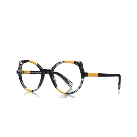 Lamarca Men's Mosaico 149 Round Acetate Eyeglasses With Mosaic Pattern ...