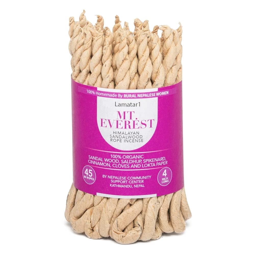 Lamatar1 Mt. Everest Himalayan Sandal Wood Organic Tibetan Rope Incense ...