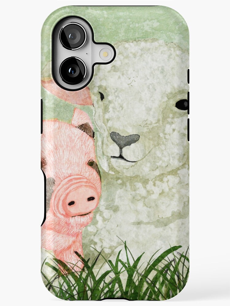 Lamb And Piglet Cute Farm Animals Art For iPhone 11-17 Pro Max Phone ...