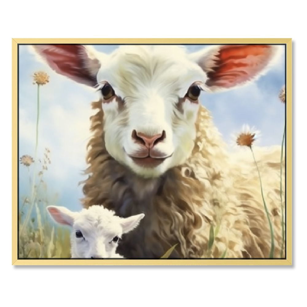 Lamb Canvas Prints Farm Animal Wall Art - Walmart.com
