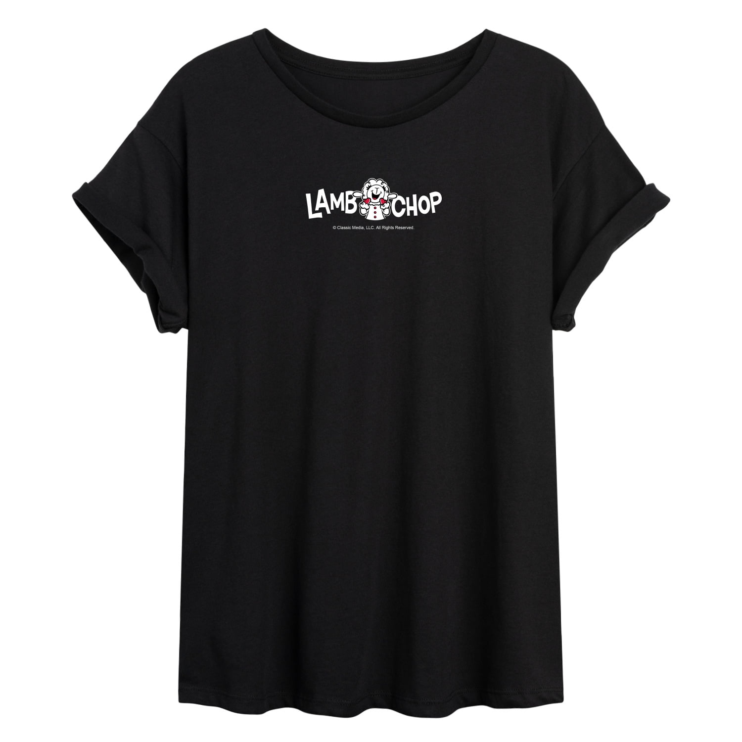 Lamb Chop - Logo - Juniors Oversized Graphic T-Shirt - Walmart.com