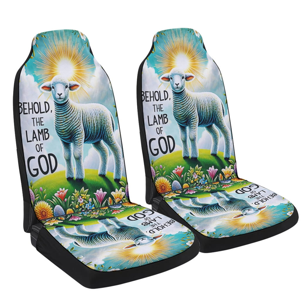 Lamb Easter Day Behold The Lamb of God Seat Covers Cars, Car Truck SUV ...