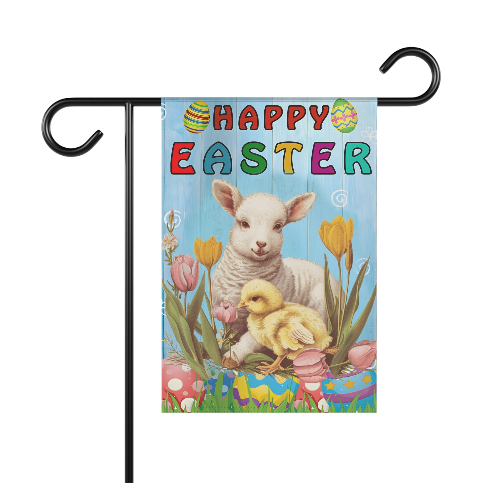 Lamb Happy Easter House Flag, Lamb Lovers Easter Flag ID-0220-DCAQ ...