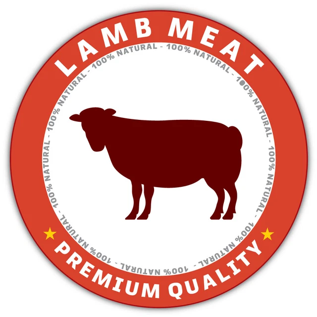 Lamb Meat Premium Food Quality Car Sticker Phone Decal Water Bottle ...