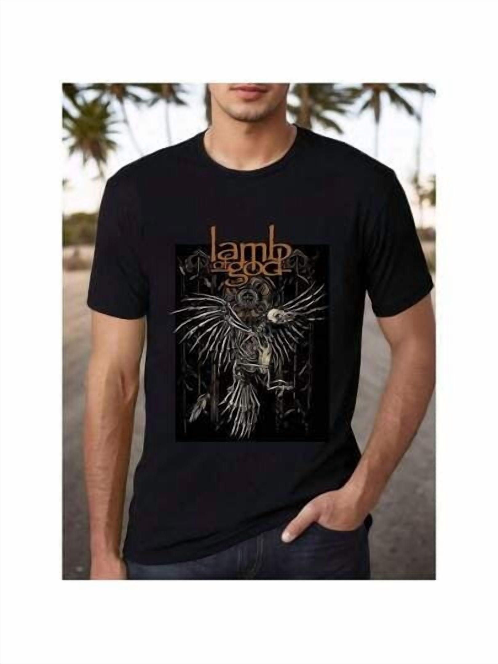Lamb Of God T-Shirt Crow Band New Black Official For Best Choice ...