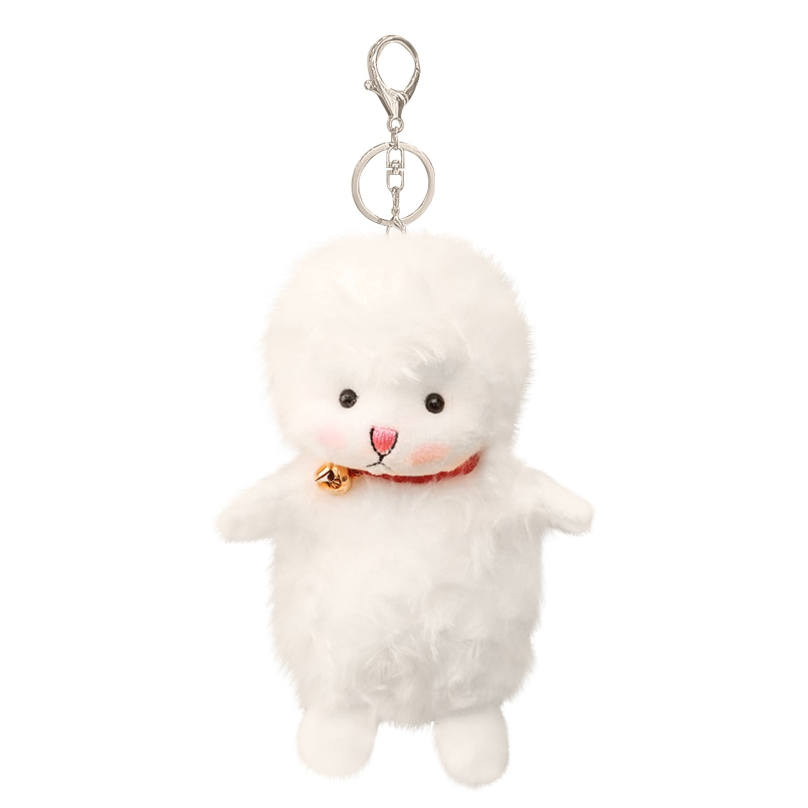 Lamb Plushie Keychain - 5.5 Inch Super Soft Stuffed Sheep with Jingle ...
