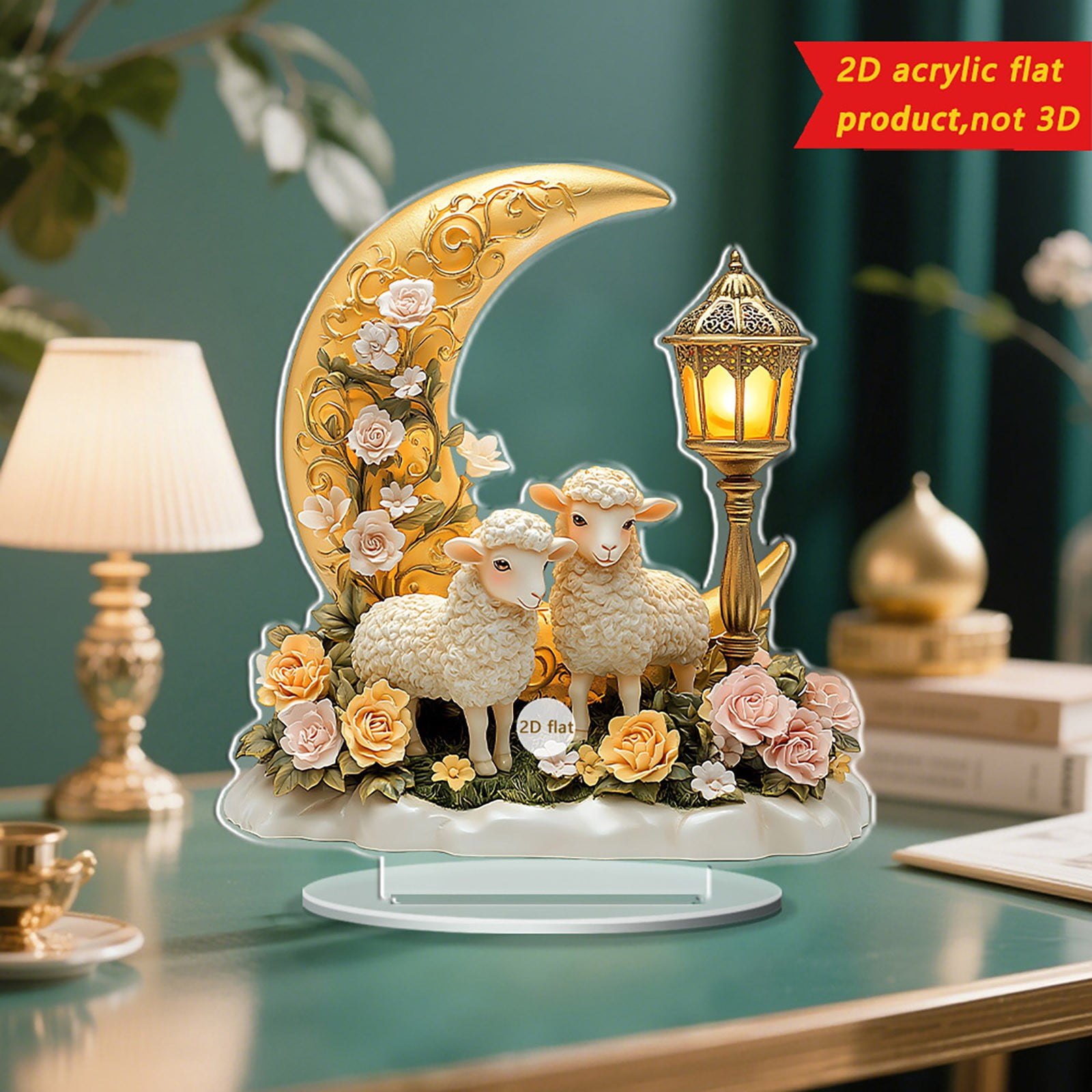Lamb Series Ornaments Set | 2D Flat Decorative Desktop Home Decor ...