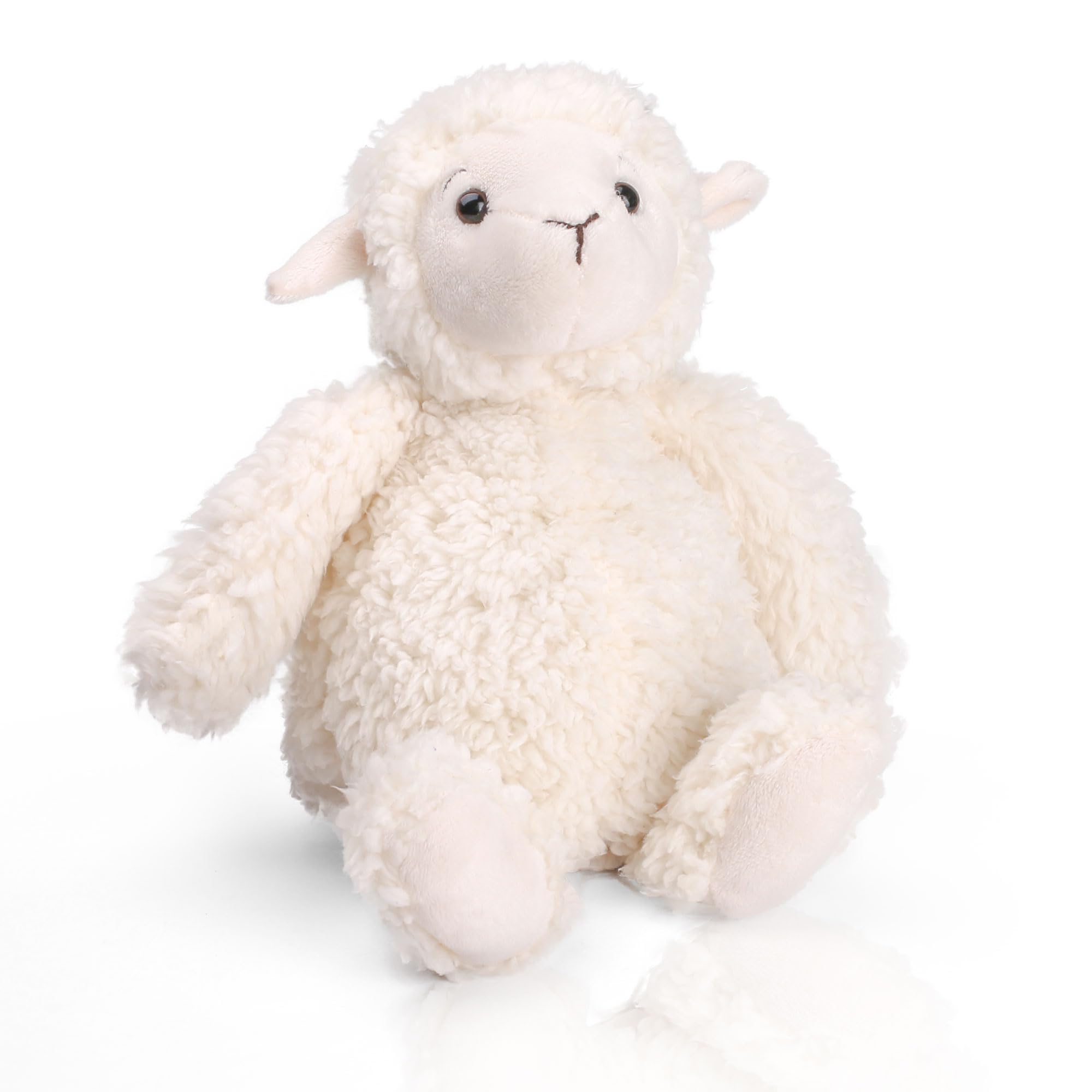 Lamb Stuffed Animal, 12" Stuffed Lamb Plush For Baby, Cuddly Fluffy ...