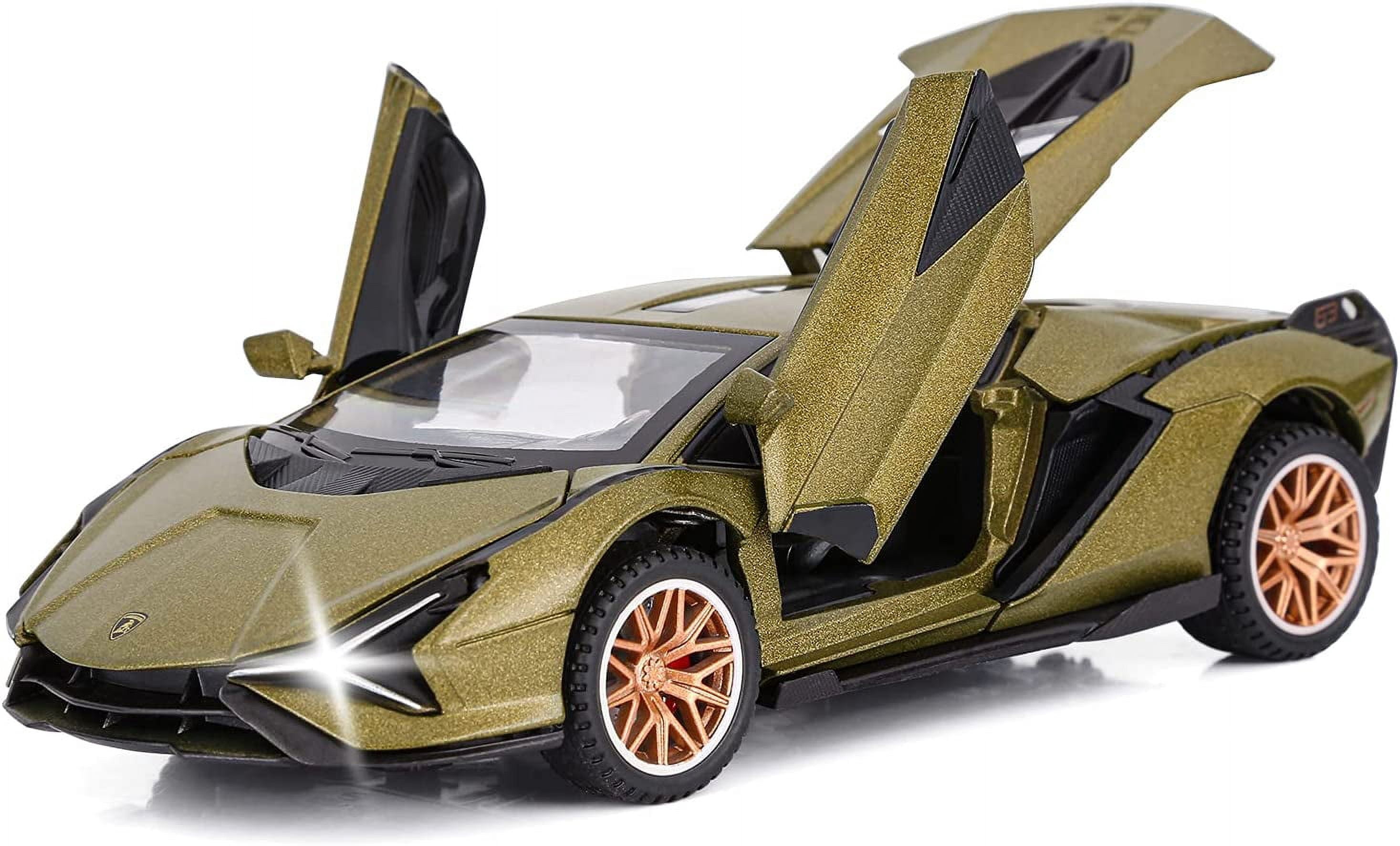Lamb Toy Cars for Kids Sian Diecast Metal Model Car with Light and ...