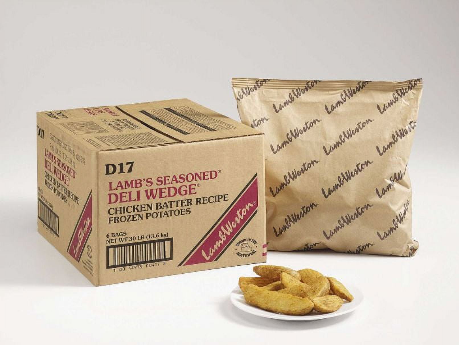 Lamb Weston Chicken Batter Deli Crinkle Wedge Potato Fry, 5 Pound - 6 ...