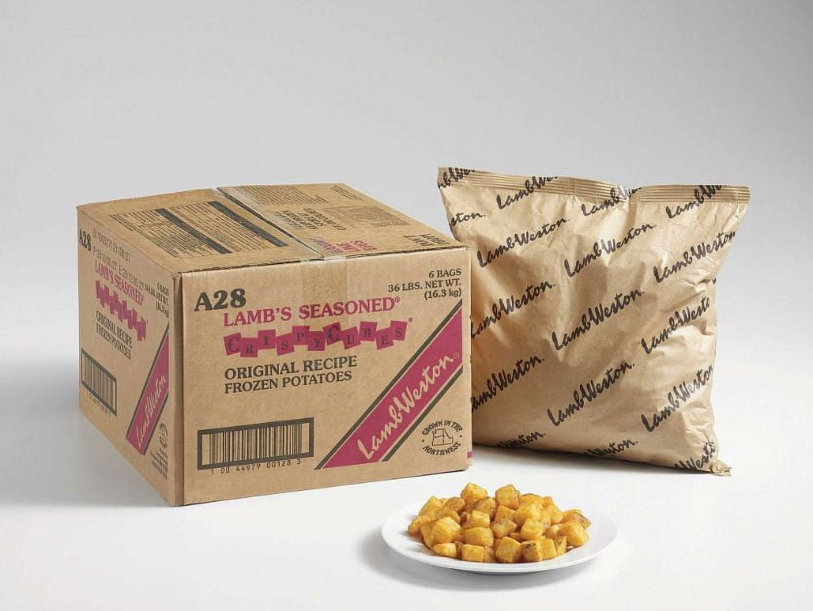 Lamb Weston Crispy Cubes Hash Browns and Formed Potato Fry, 6 Pound - 6 ...