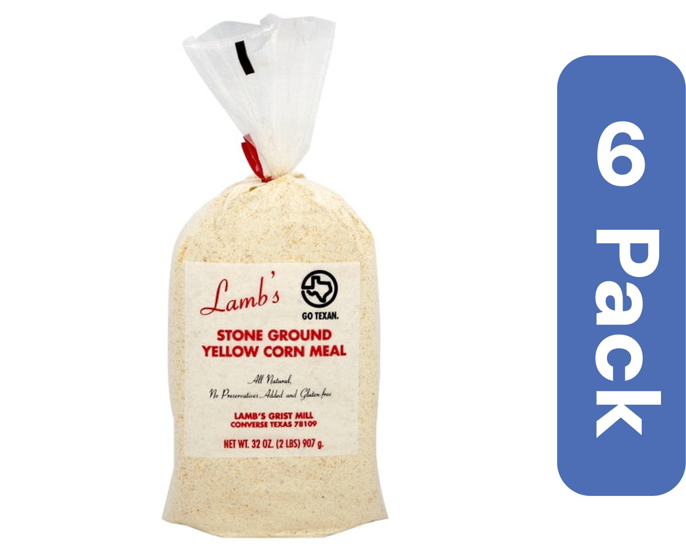 Lamb's Gristmill Whole Grain Yellow Cornmeal 32 oz (Pack Of 6 ...