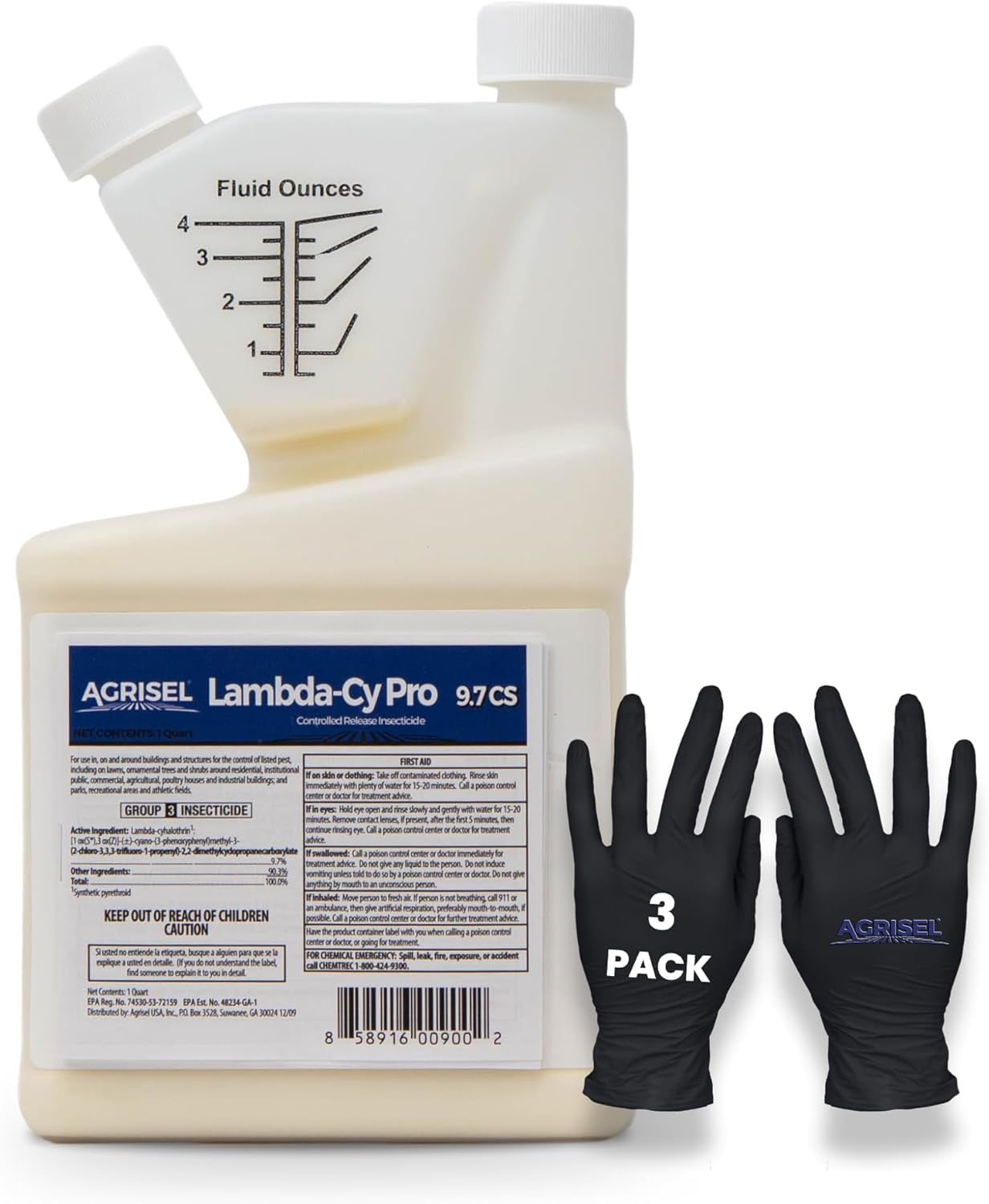 Lambda-Cy Pro 9.7 CS Insect/Pest Control Safe for Poultry Houses, Residential & Commercial ...