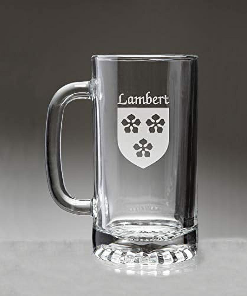 Lambert Irish Coat of Arms Glass Beer Mug (Sand Etched) - Walmart.com