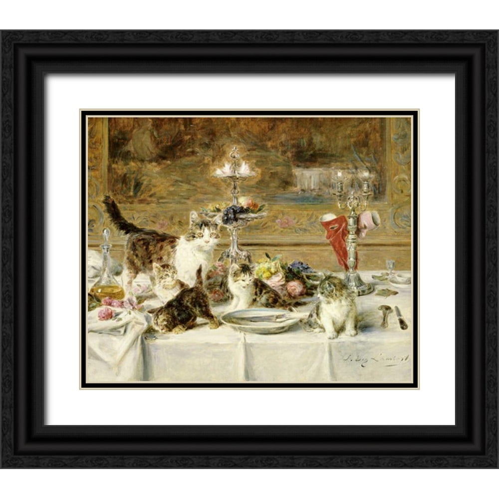 Lambert, Louis Eugene 17x15 Black Ornate Wood Framed with Double ...