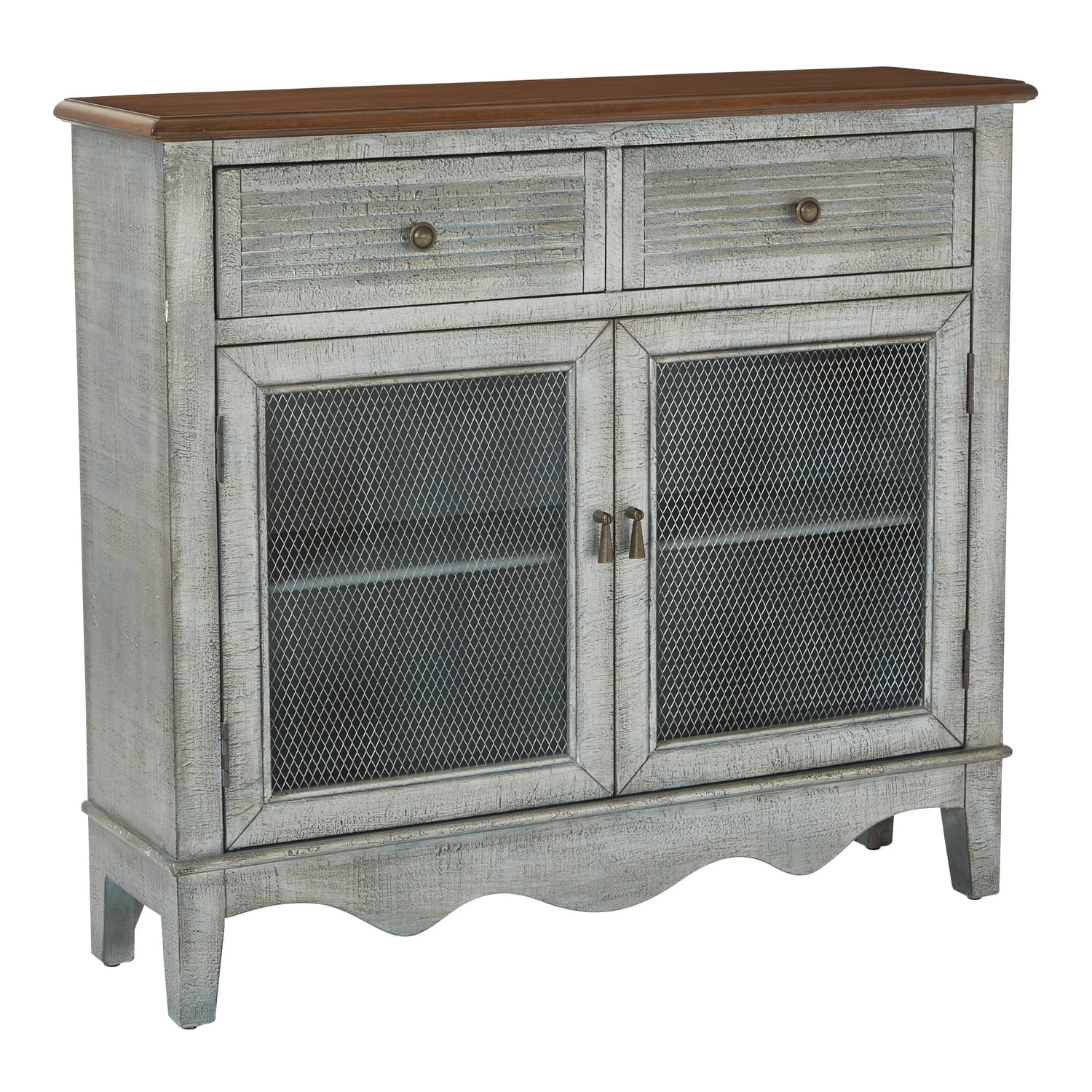 Lambert Storage Console-Color:Blue - Walmart.com