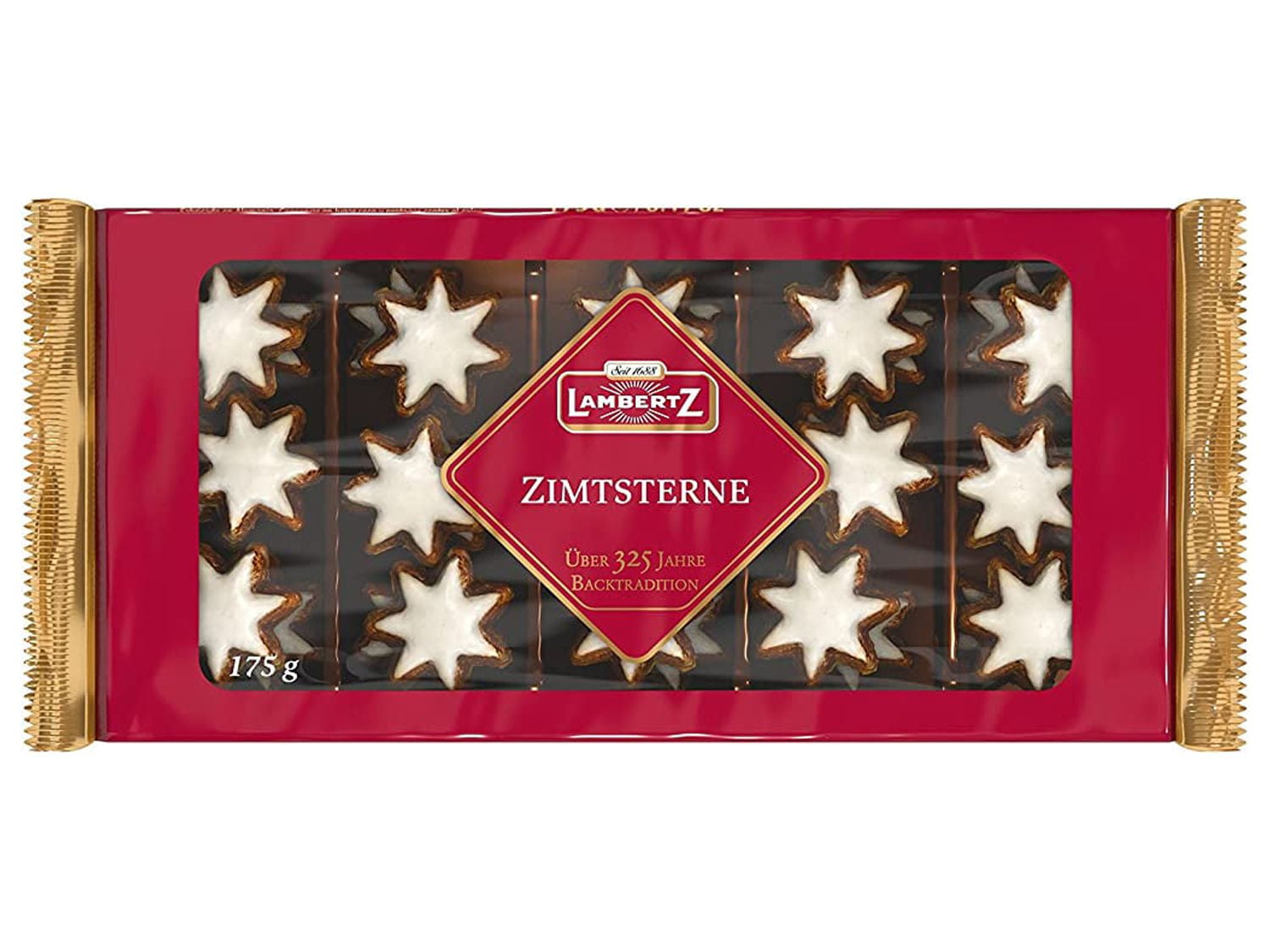 Lambertz "Zimtsterne" Cinnamon Star Gingerbread Cookies -- 6.1 oz (175g ...
