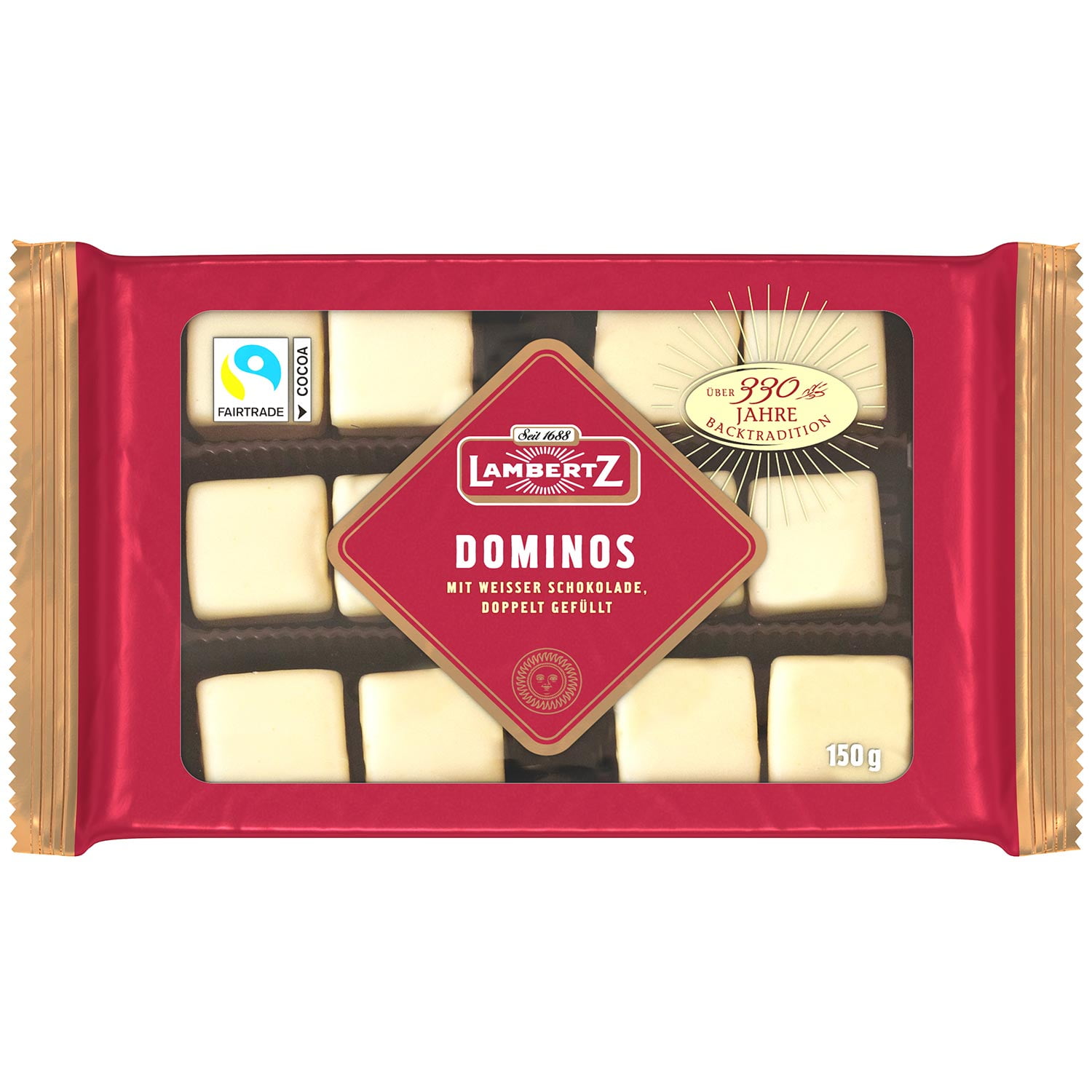 Lambertz chocolate marzipan DOMINOS in White Chocolate 150g/5.29 oz ...