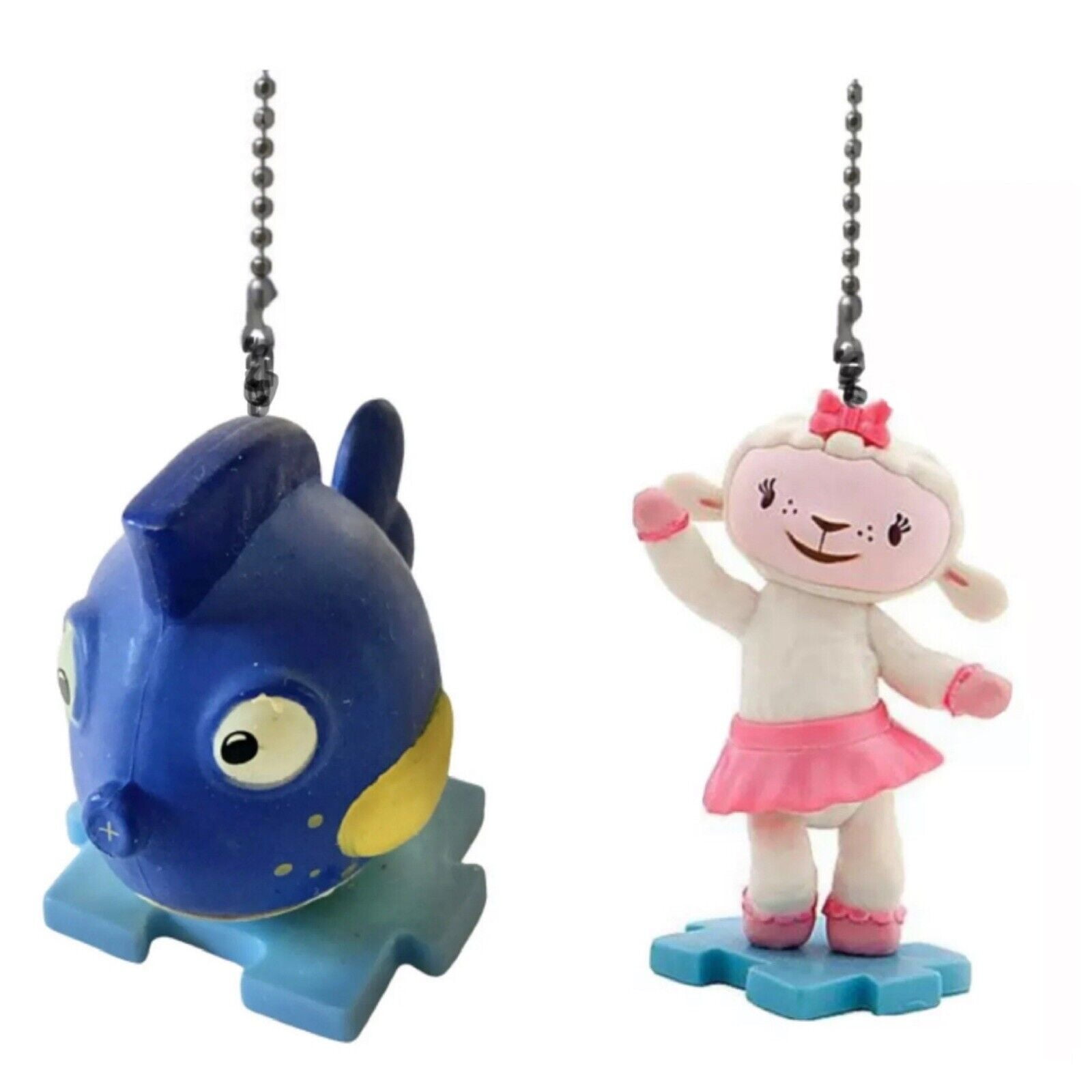 Lambie Lamb & Squeakers Bloat Fish Fan Lamp Light Pull Chain 3" Figure ...