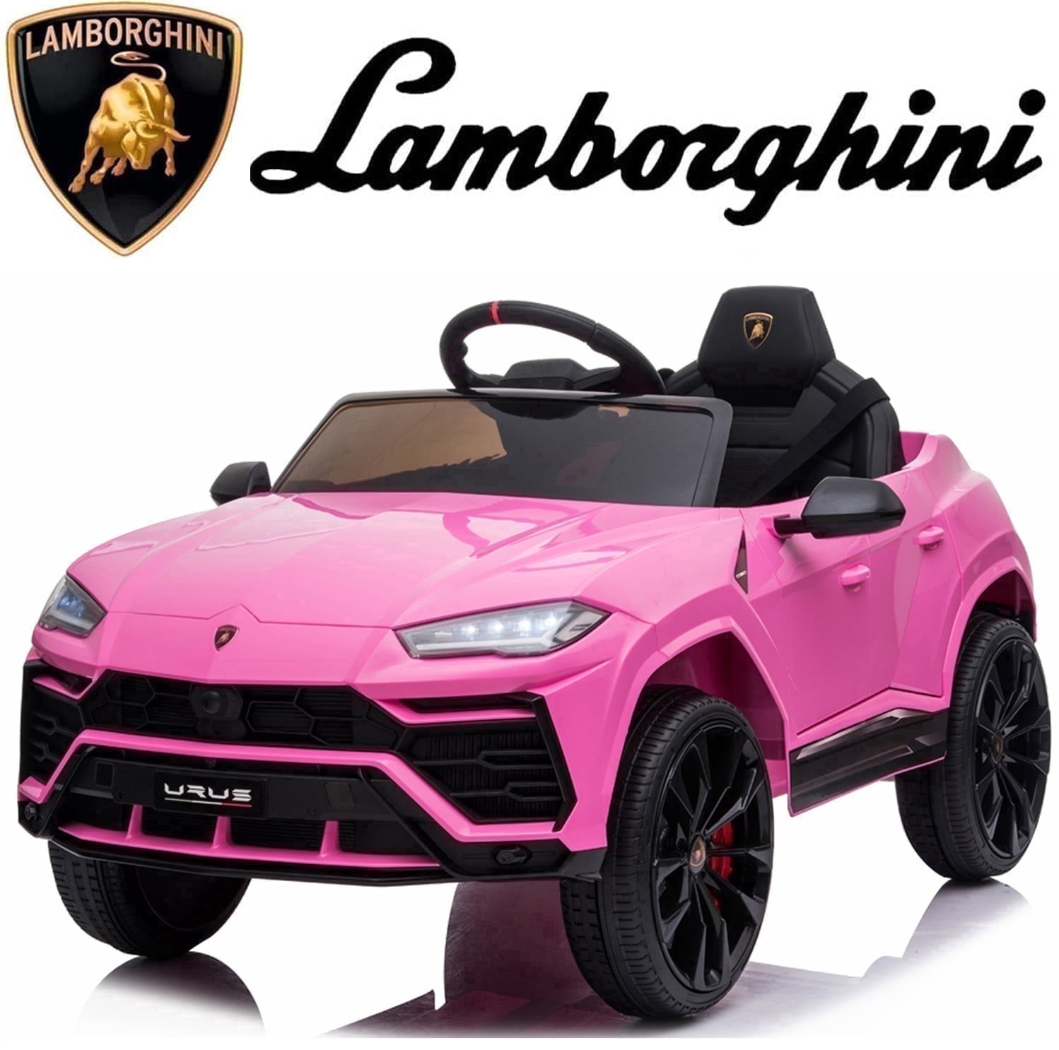 COCLUB, Kids Ride On Car, Lamborghini Urus, Pink, 12V with Remote ...