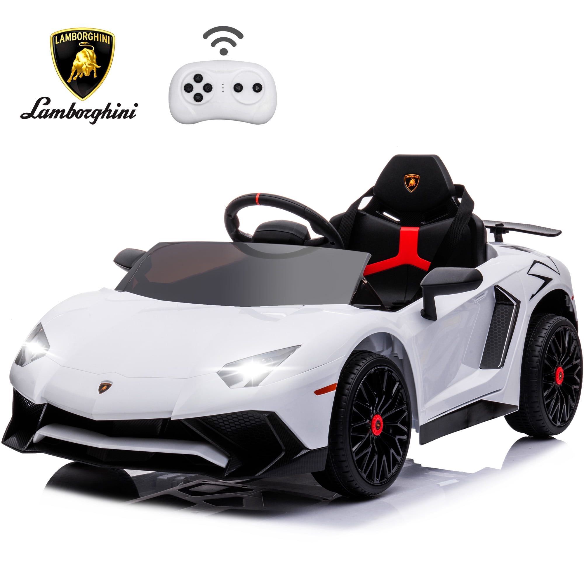 JoyWheels Lamborghini 12V Electric Ride on Car Toys with MP3,for Kids 3 ...