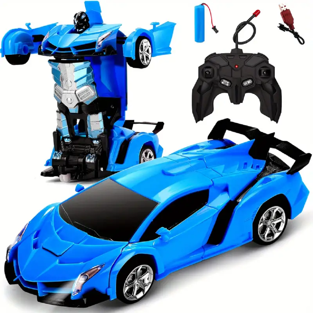 Lamborghini 2-in-1 Remote Car & Robot Toy, 360° Drift, USB Rechargeable ...