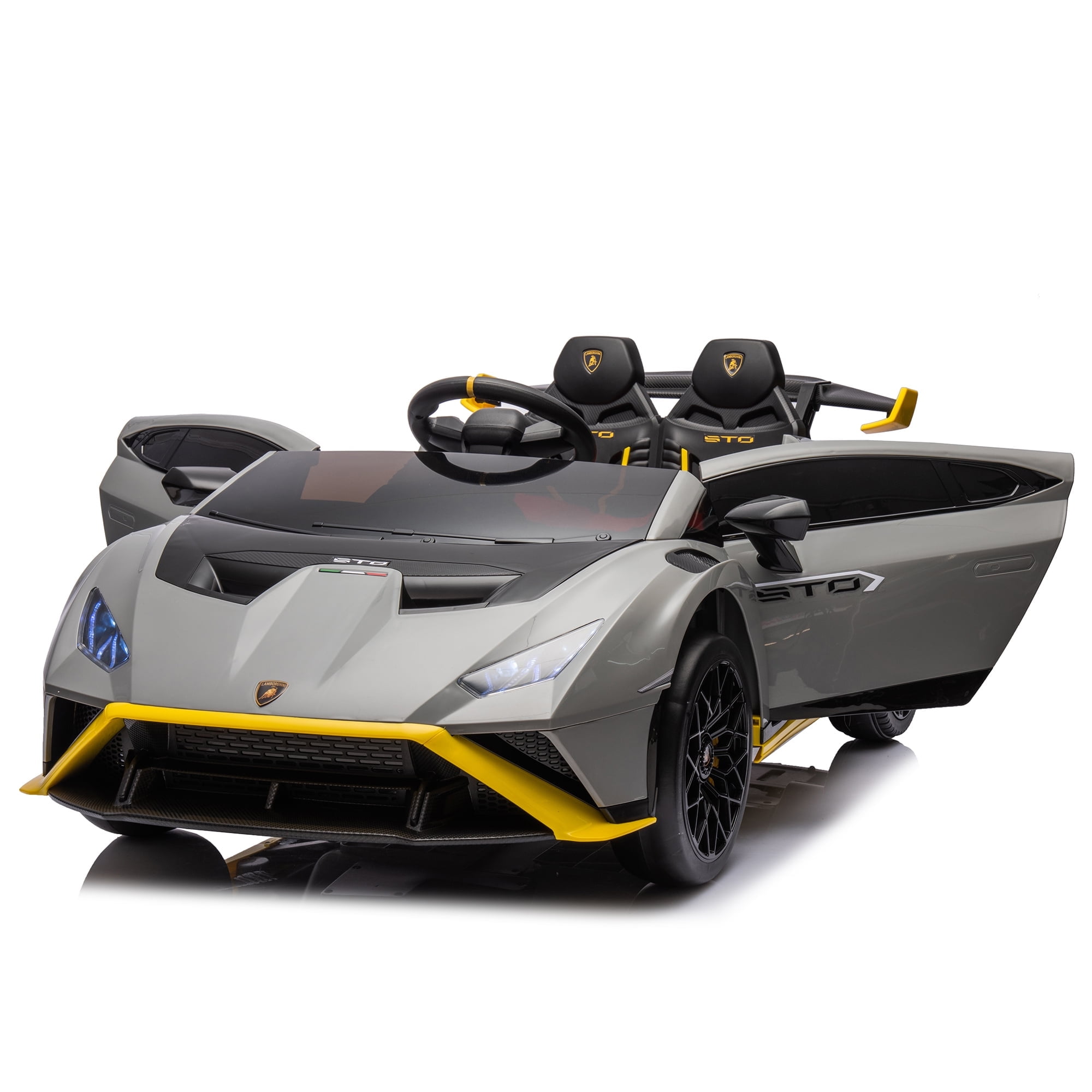Lamborghini 24V Ride On Sports Car with Parental Control, LED Light ...
