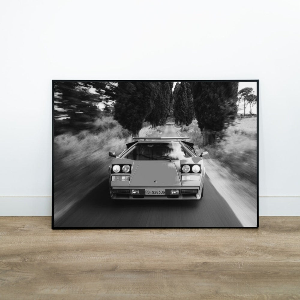 Lamborghini Countach Poster, Lamborghini Countach Print, Vintage ...