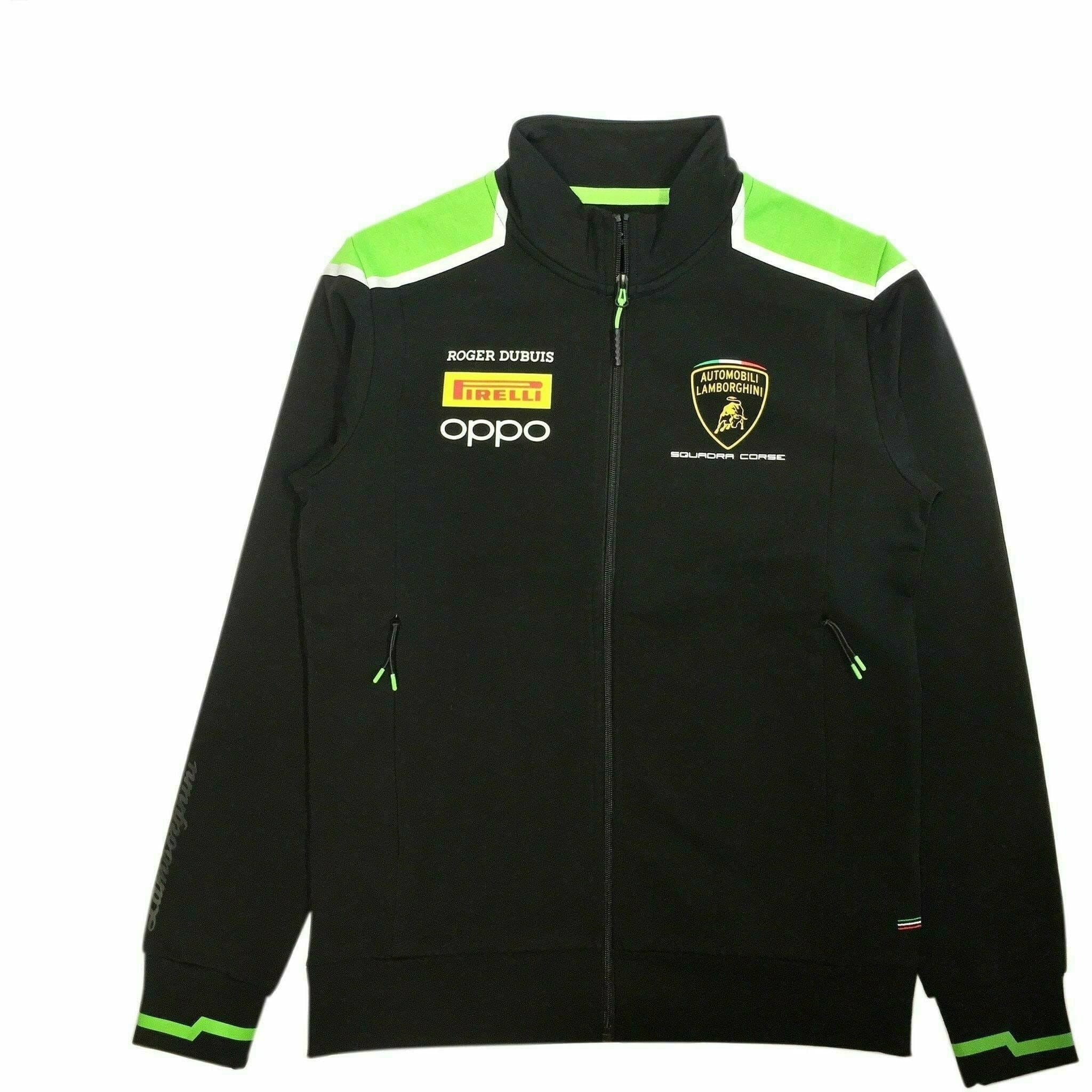 Automobili Lamborghini Squadra Corse Men's Team Sweatshirt Jacket Black ...