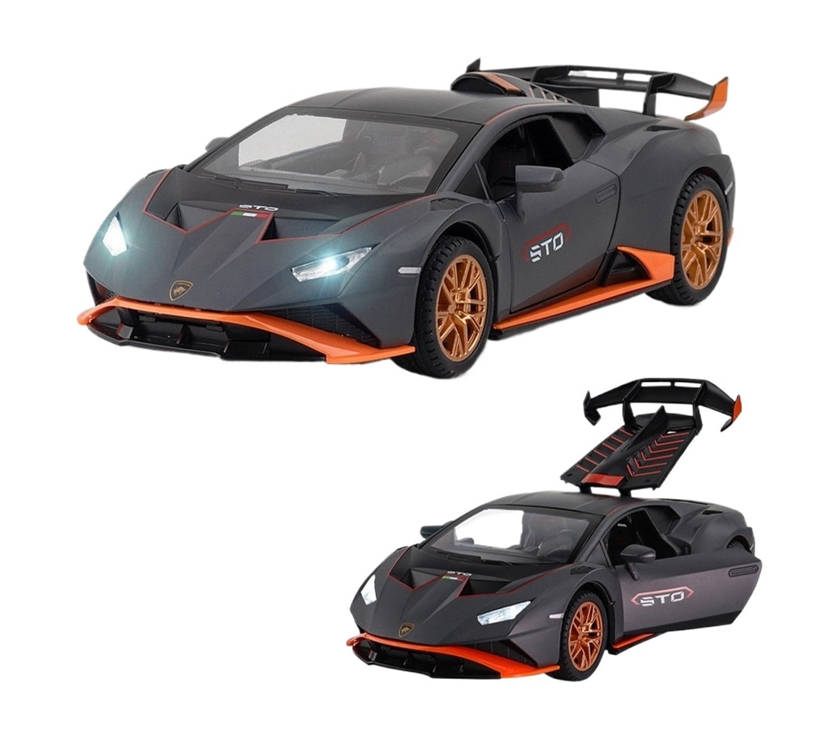 Lamborghini Huracán Sto Metal Minicars With Lights And Sound - Walmart.com